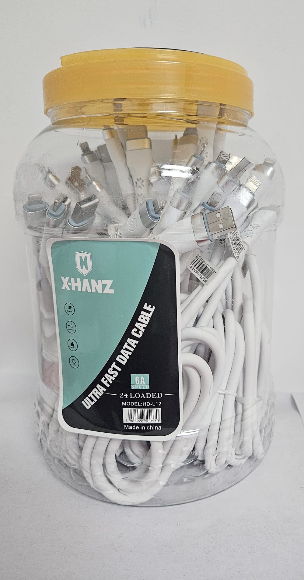 X-HANZ iPhone Ultra Fast Data Cable White (24Pc in Box)$3.50 Each – ZoomX International