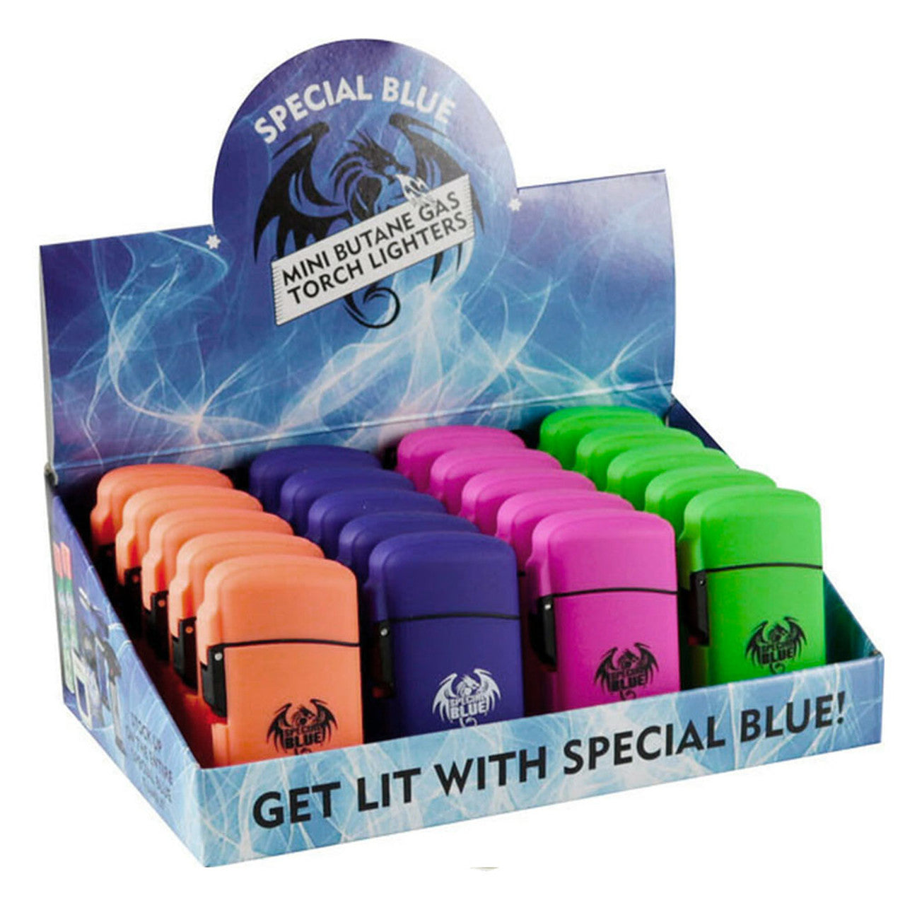 Special Blue Mini Butane Gas Classic Rubber Torch Lighters 20 pcs – Zoom-X International