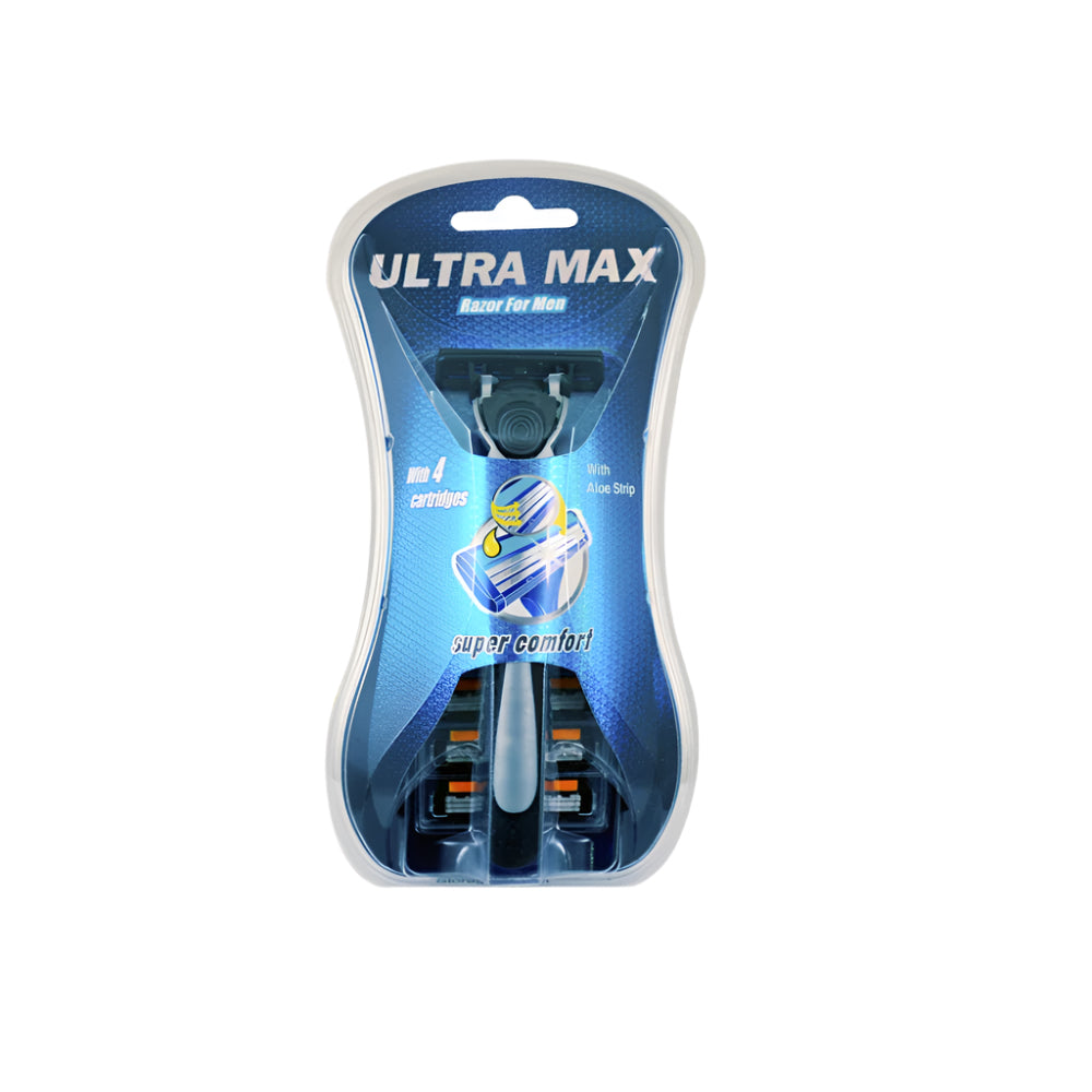 Ultra Max Razor For Men with 4 Cartridges (10037) – Zoom-X International