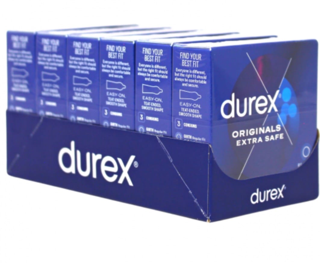 DUREX Original Extra Safe (CONDOMS) PACK OF 3PC ,6 IN ONE BOX – ZoomX ...