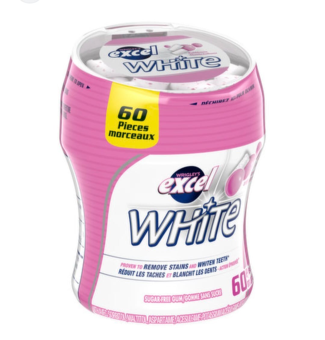 Excel White Sugar Free Gum (60 Pieces) – Zoom-X International