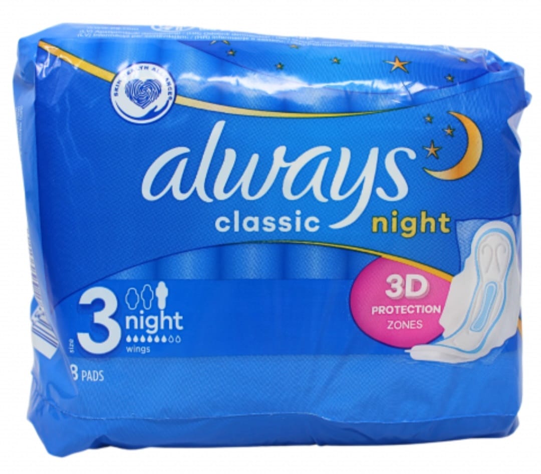 Always Classic 3D Protection Zones Night 8Pads – Zoom-X International