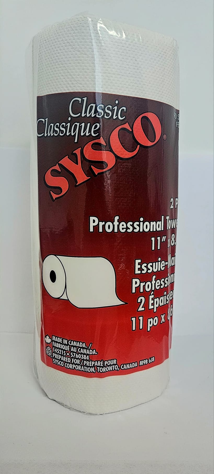 Classic Sysco Professional Tissue-Towels 90-Sheets 2 Ply 11'x8.6" 24 R ...
