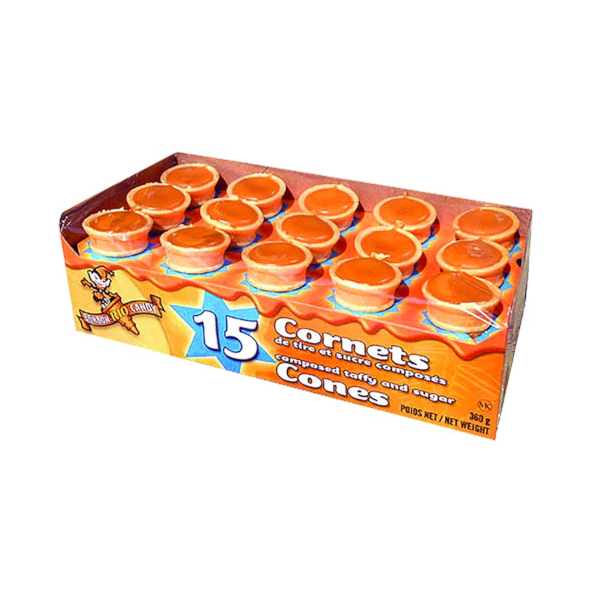 Cornets Taffy and Sugar Cones, 15-Pack, 360 g – Zoom-X International