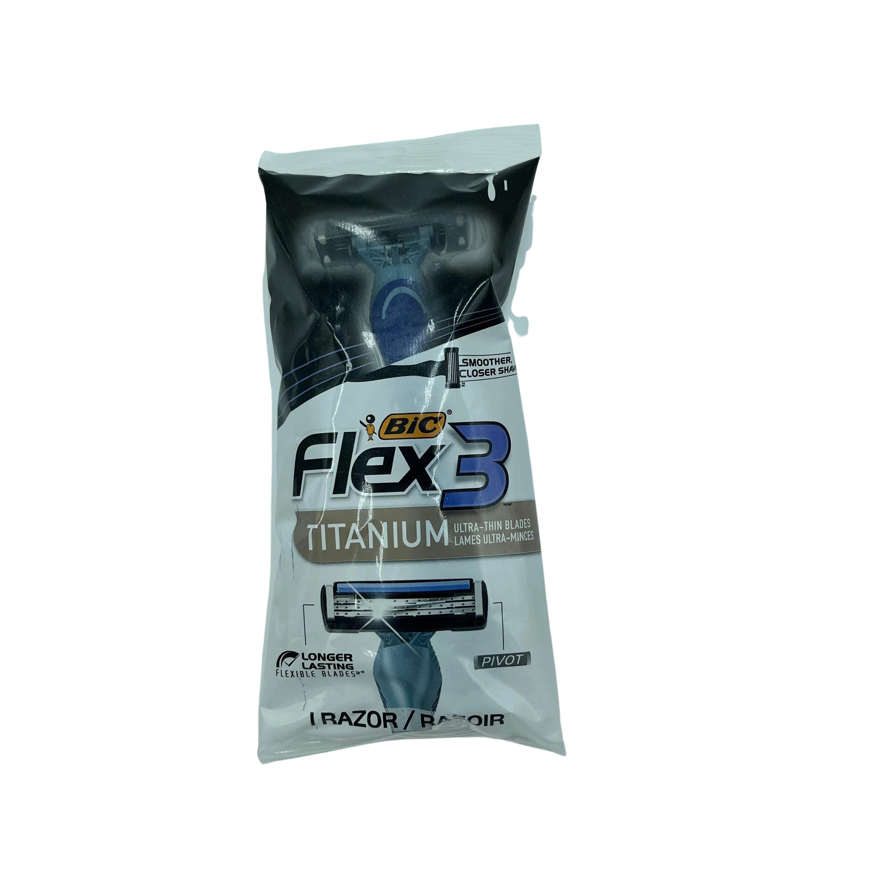 Bic Flex3 Titanium Ultra Thin Blades 1 Razor – Zoom-X International