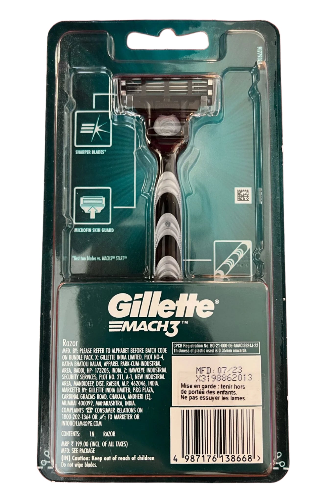 Gillette Mach 3 Men's Razor – Zoom-X International
