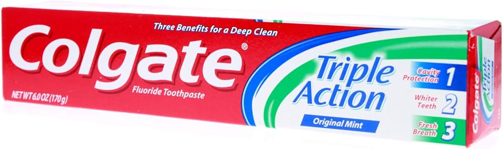Toothpaste Colgate Triple Action Original Mint 70g each – Zoom-X ...
