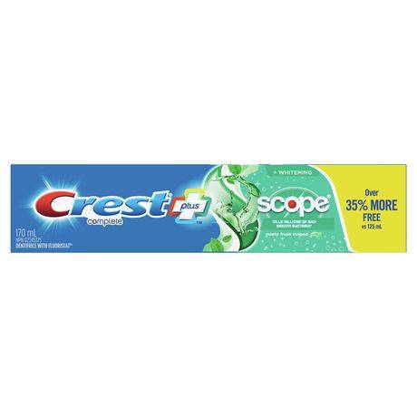 Toothpaste Crest Plus Complete Whitening- 170ml – Zoom-X International