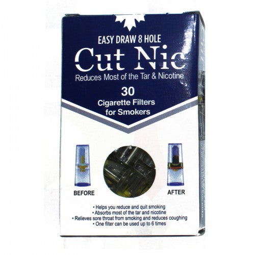 Cut Nic Cigarette filters 8 Holes (30 Pack in one Display) – Zoom-X ...