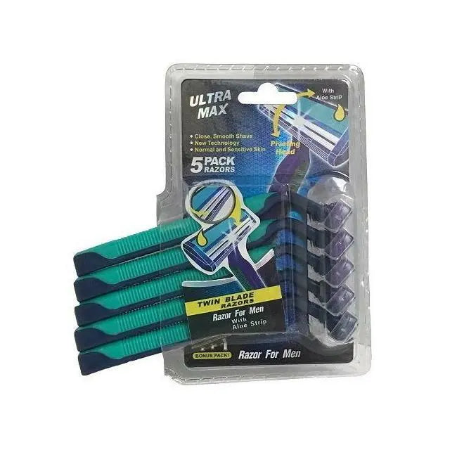 Ultra Max Razor 5 Pack with Aloe Strip MEN (4+1 Bonus) – Zoom-X ...