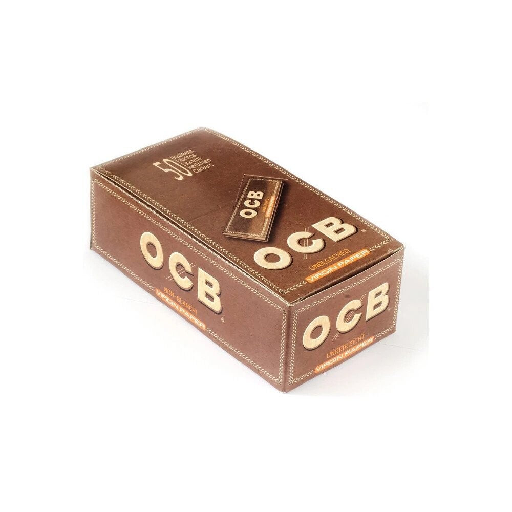 OCB Virgin Rolling Papers Unbleached Single Wide -50 Pack – ZoomX ...