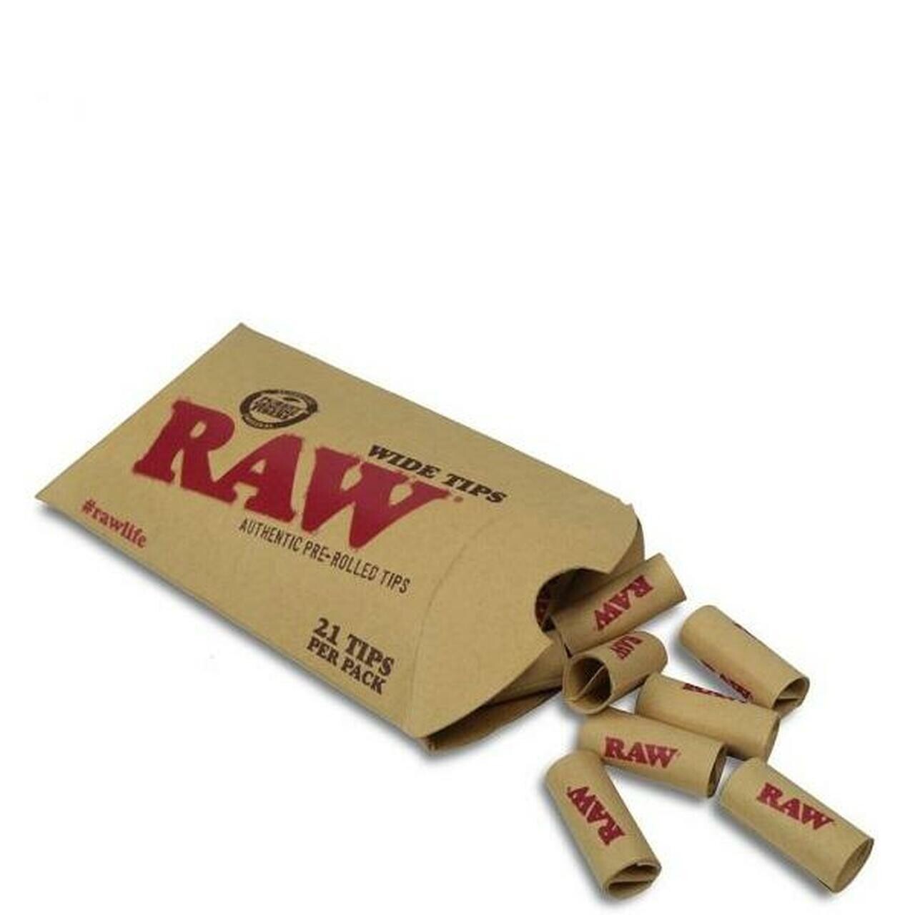 RAW Classic Pre-Rolled Wide Tips - 20ct – Zoom-X International