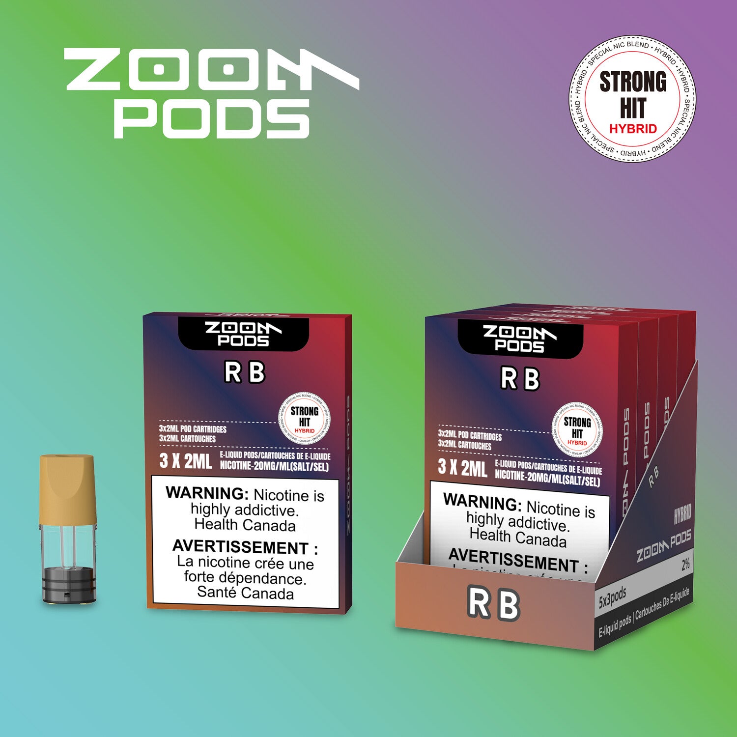 Stamped Zoom Pods Hybrid 20Mg 5pk – Zoom-X International