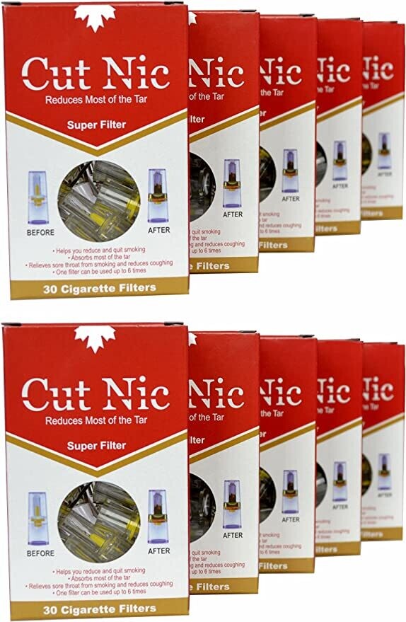 Cut Nic Cigarette filters 4 Holes (24 Pack in one Display) – ZoomX ...