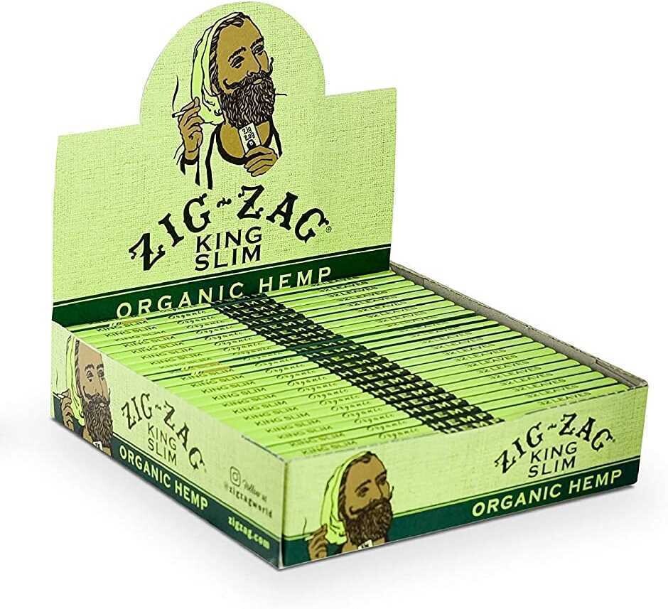 ZIG-ZAG KING SLIM ORGANIC HEMP ROLLING PAPERS 25ct – Zoom-X International