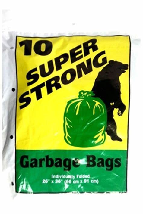 SUPER STRONG GARBAGE BAGS BLACK 26"X36"(Pack of 10) – Zoom-X International