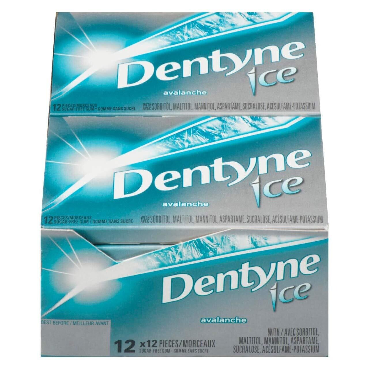 DENTYNE ICE GUM AVALANCHE 12 COUNT – Zoom-X International