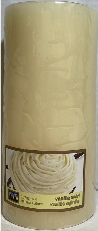 CITILITES 8" SCENTED PILLAR CANDLE IVORY VANILLA – Zoom-X International