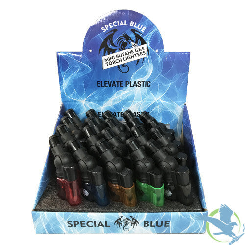 Special Blue Elevate Mini Butane Gas Torch Lighters Adjustable Head (2 ...